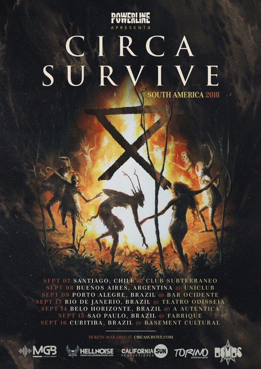 Rumors Mag | Circa Survive retorna ao Brasil em setembro para cinco shows